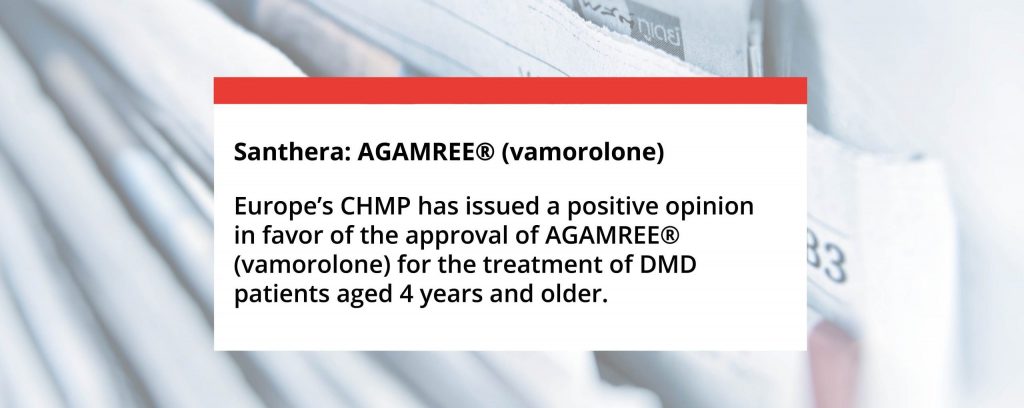 Approval of AGAMREE® for the treatment of DMD paediatric patients on ...