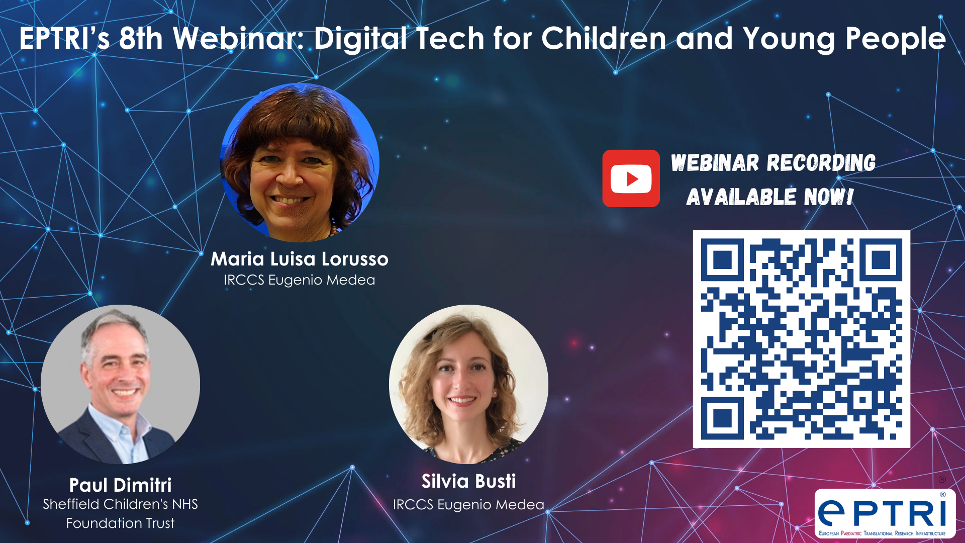 Eight webinar on Digital Technologies for Children and Young People ...