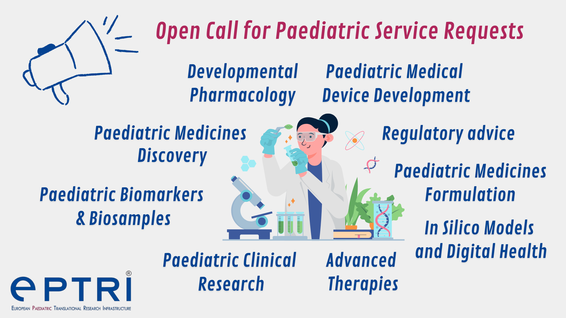 EPTRI Open Call for Paediatric Service Requests - EPTRI